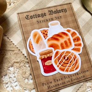 Cottage Bakery Sticker Pack | Cottagecore Stickers | Vintage | Bakery ...