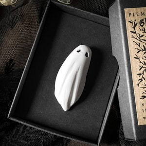 Ghostly Spectre Pin - Ghost Pin Badge, Halloween, Goth, Gothic, Gift ...