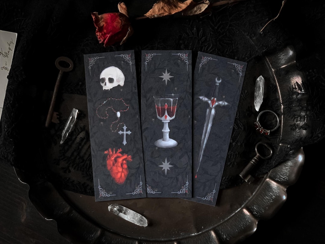 Vampire Bookmarks Set of 3 | Goth, Gothic, Witchy, Vampy, Halloween ...