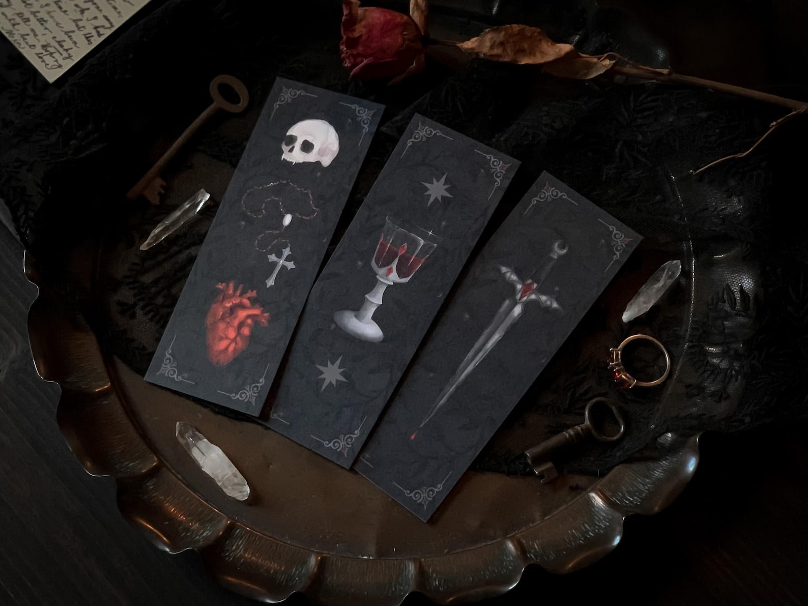 Vampire Bookmarks Set of 3 | Goth, Gothic, Witchy, Vampy, Halloween ...