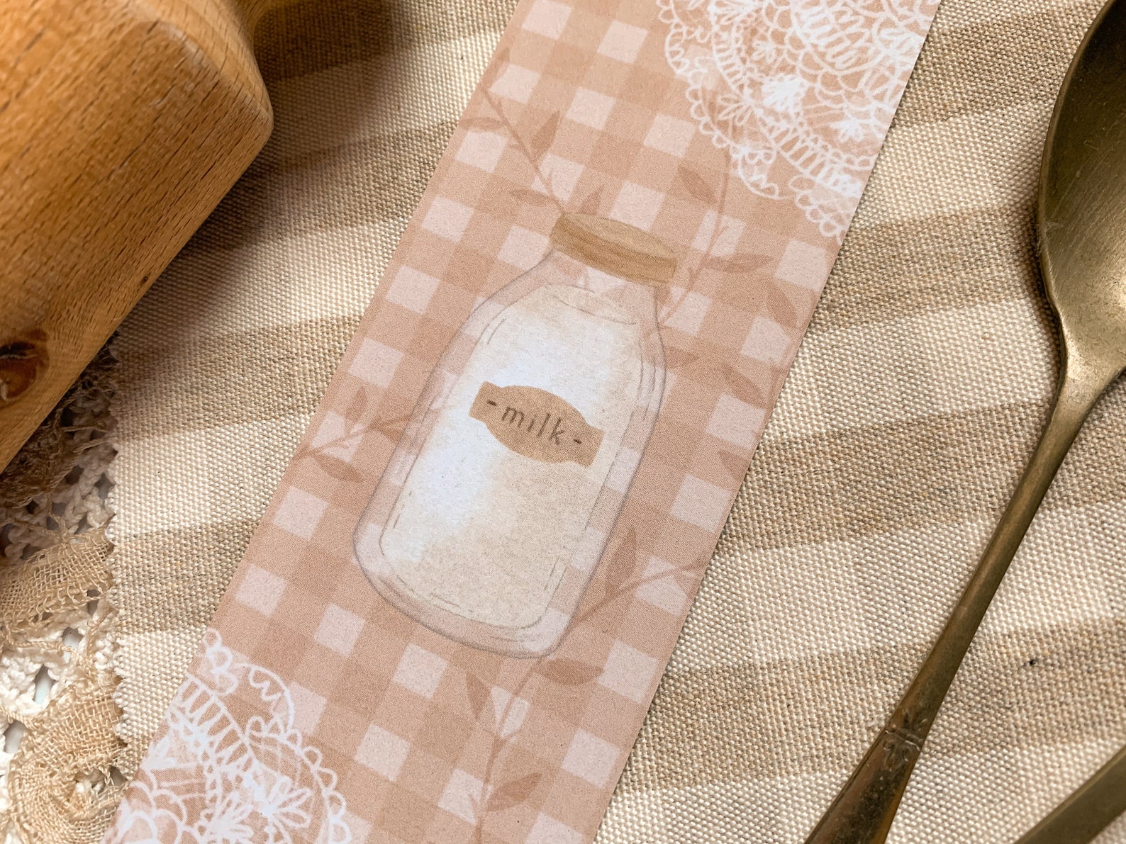 Milk Bookmark Cottagecore Bookmark Bread Bookmarks - Etsy