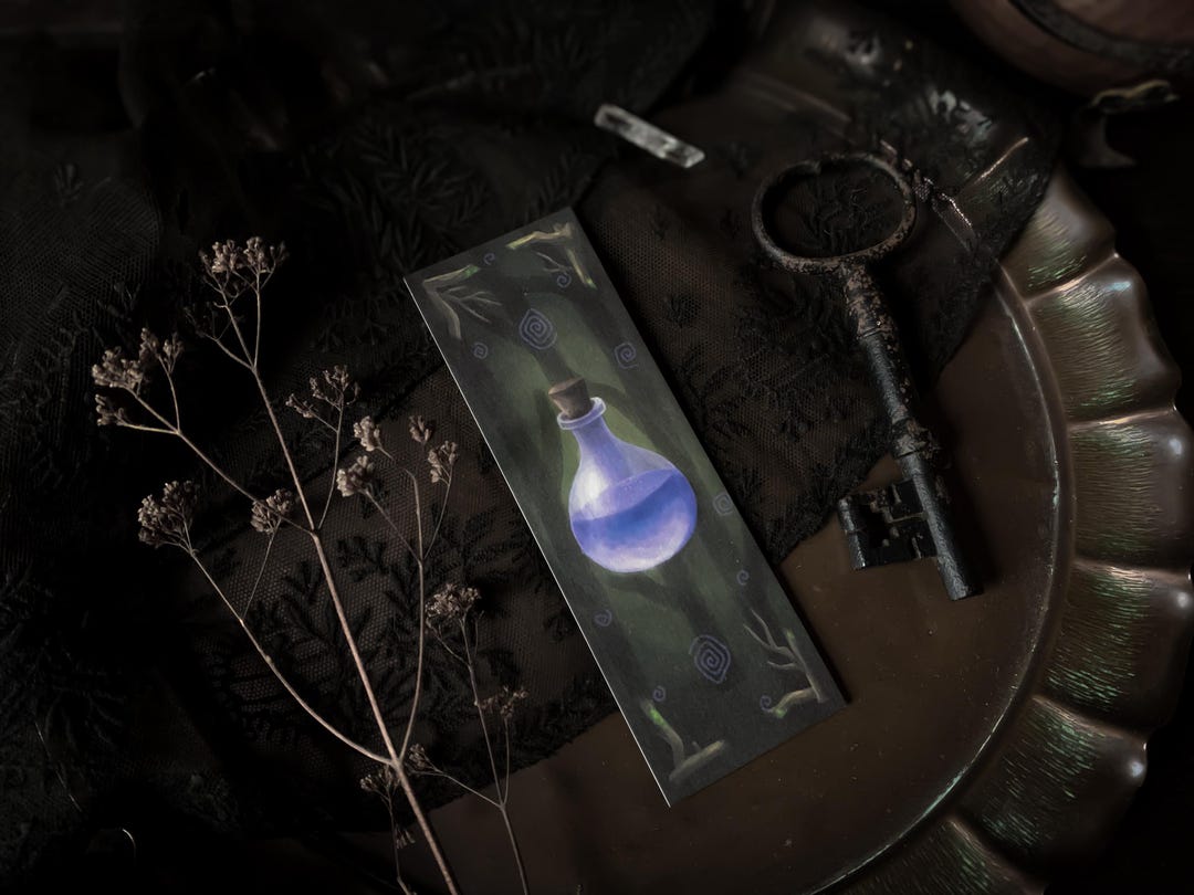 Purple Potion Bookmark | Witchy, Gothic, Witch, Halloween, Horror ...