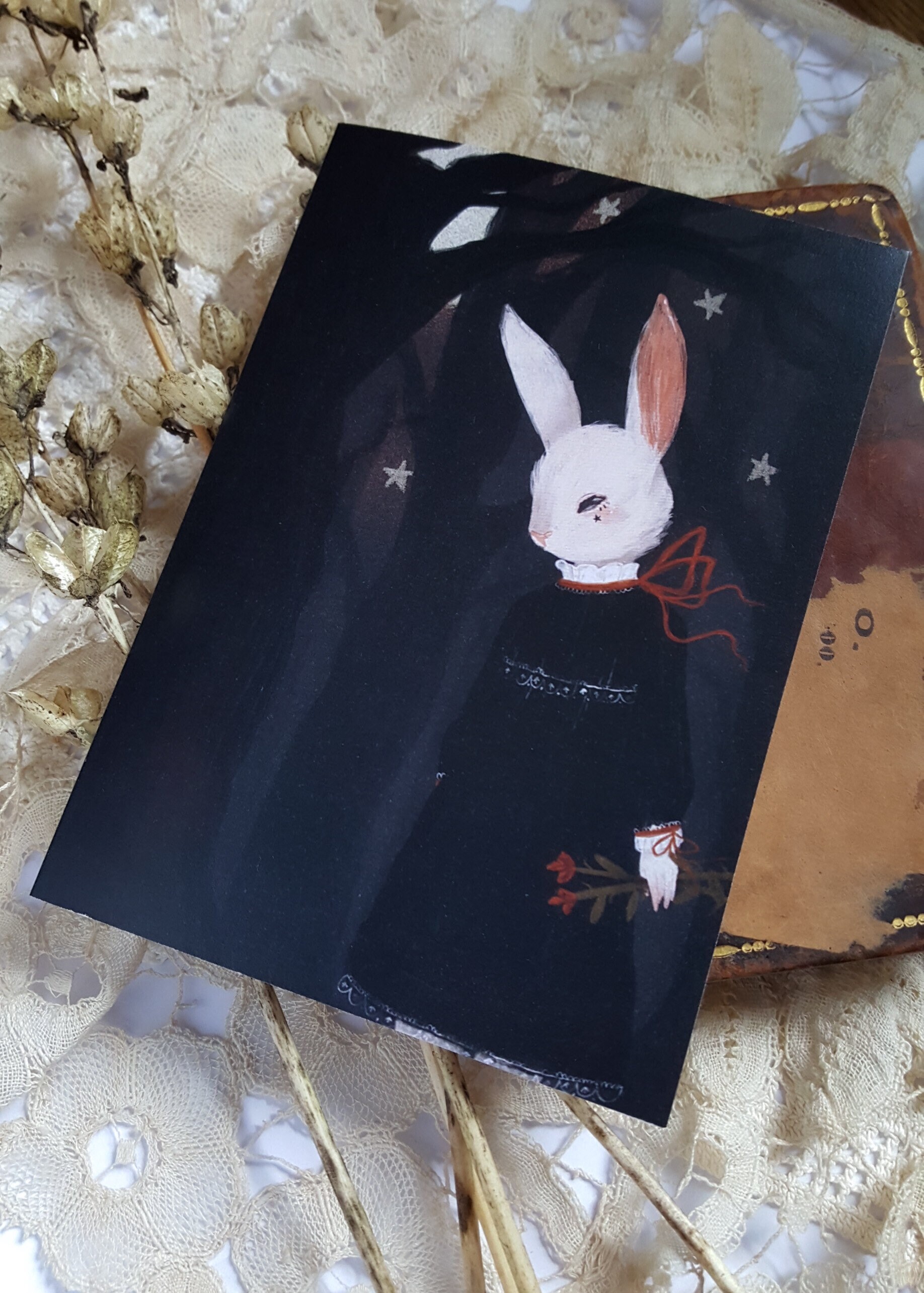 Gothic Greeting Card | Gothic Card | Woodland Card | Eco Card - Etsy