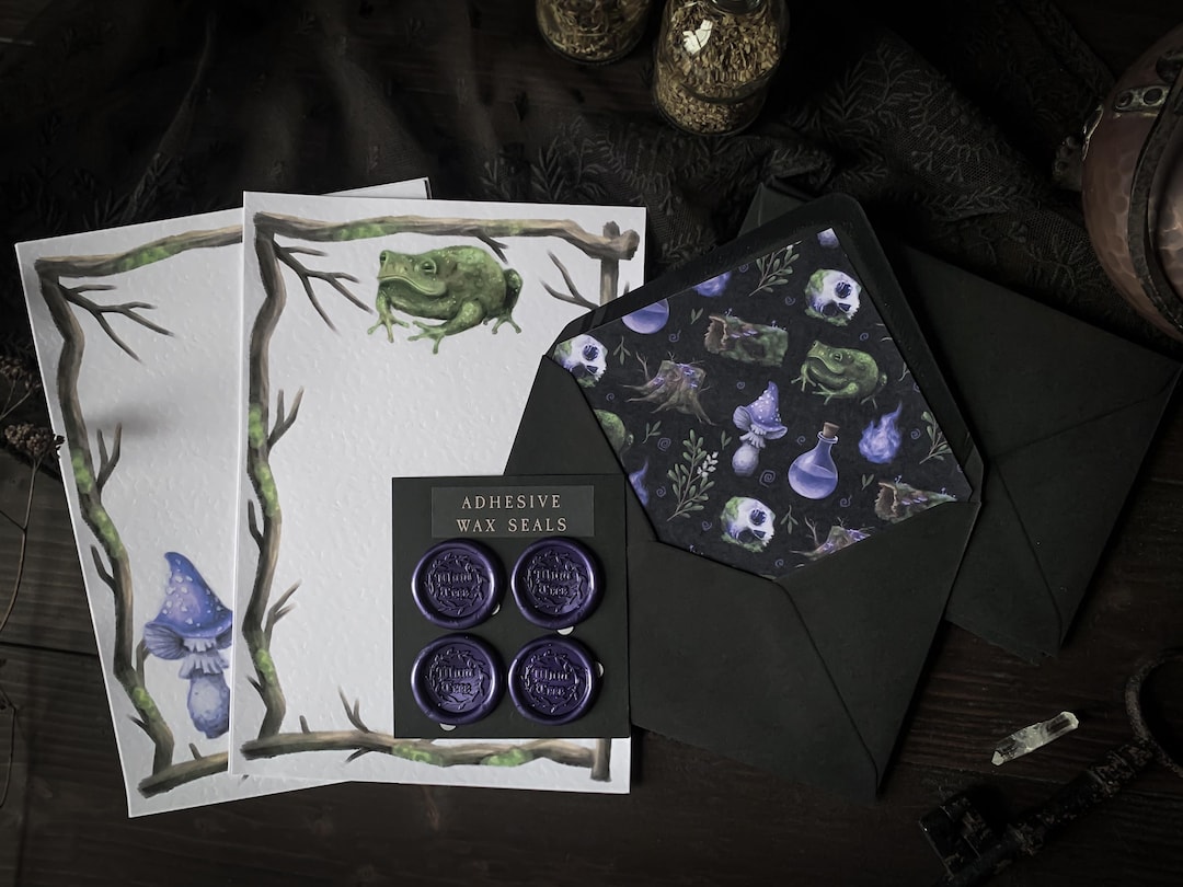 Bog Witch Letter Writing Set With Wax Seals | Stationery Set, Witchy ...