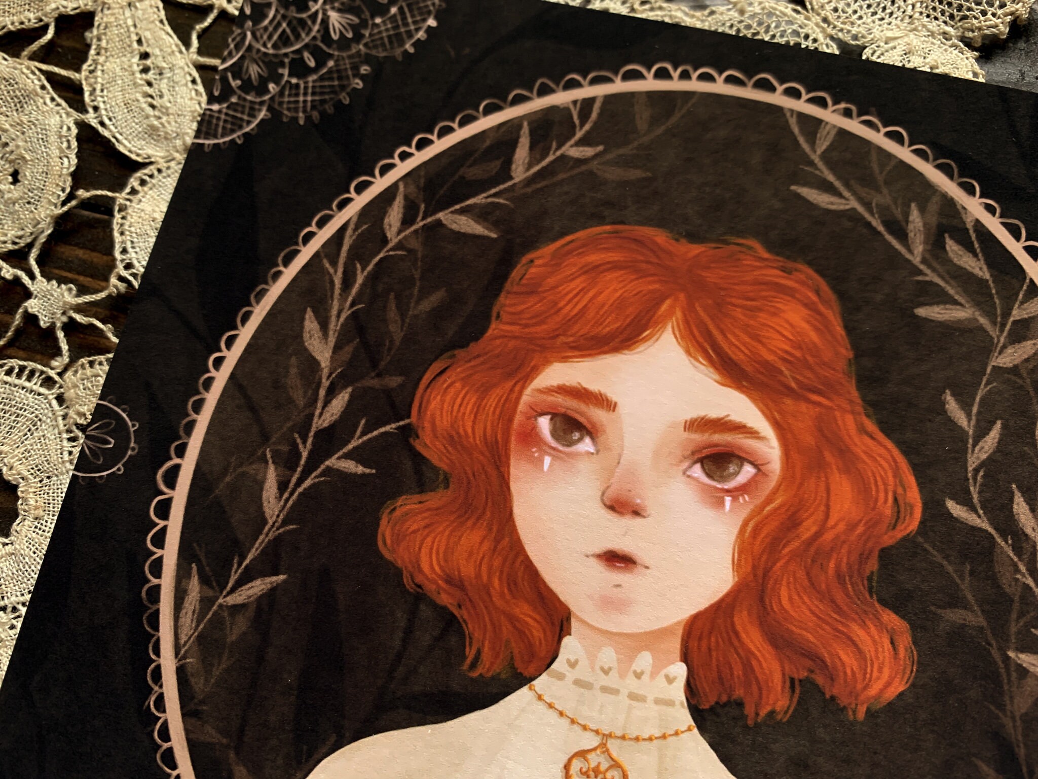 Key Portrait Art Print | Gothic Art Print | Matte Print | Gothic Decor ...