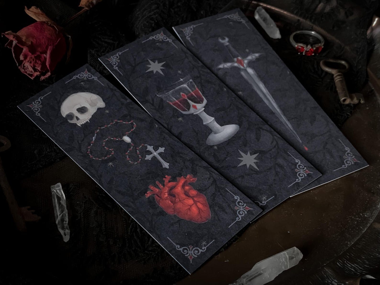 Vampire Bookmarks Set of 3 | Goth, Gothic, Witchy, Vampy, Halloween ...