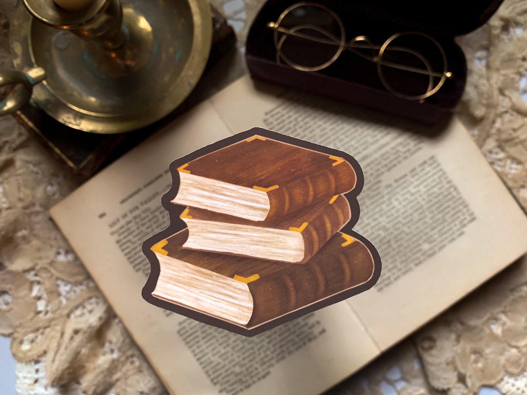 Vintage Books Vinyl Sticker - Cozy Stickers | Dark Academia Stickers ...