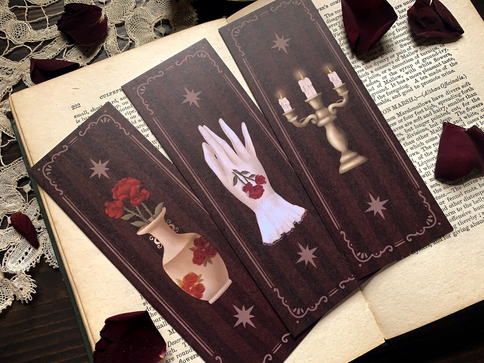 SECONDS Victorian Bookmarks Set of 3 | Illustrated Bookmarks | Gothic ...
