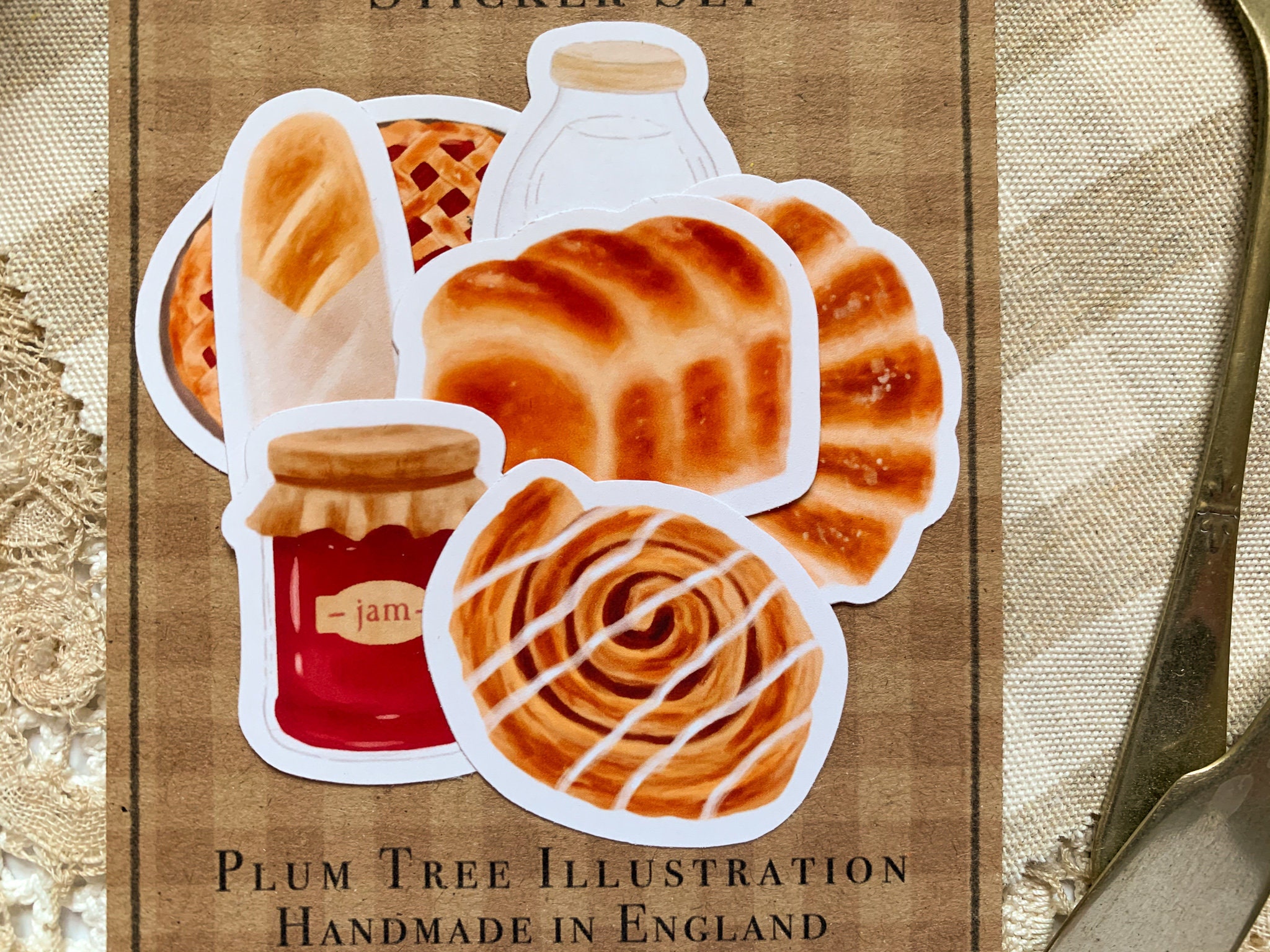 Cottage Bakery Sticker Pack | Cottagecore Stickers | Vintage | Bakery ...