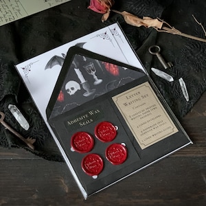 Vampire Letter Writing Set With Wax Seals | Stationery Set, Goth ...
