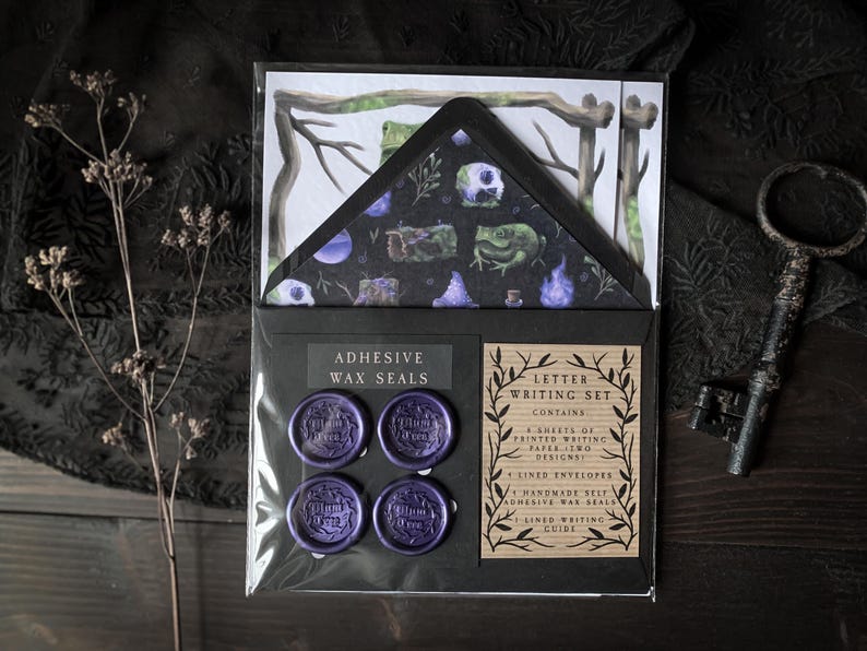 Bog Witch Letter Writing Set With Wax Seals | Stationery Set, Witchy ...