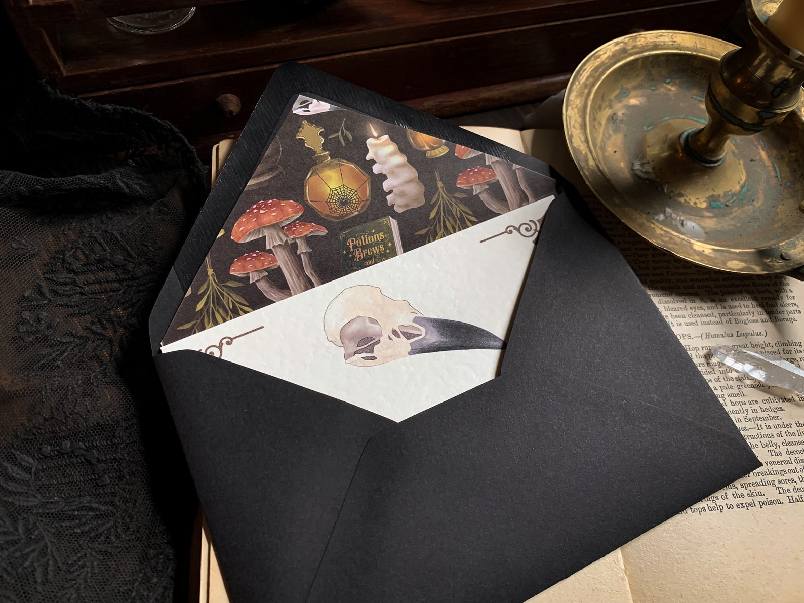 Witchy Letter Writing Set With Wax Seals Stationery Set RPG Fantasy ...