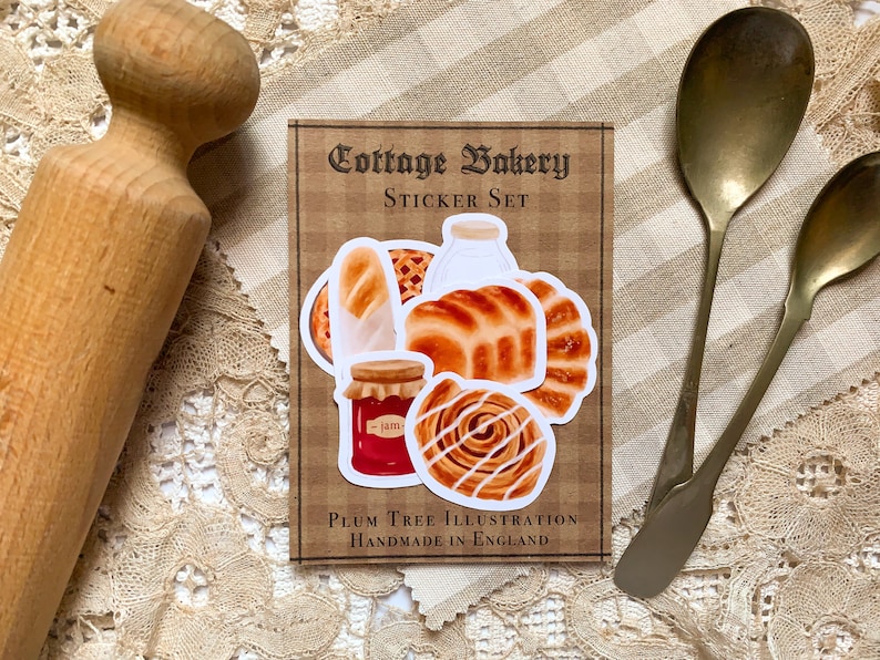 Cottage Bakery Bundle Cottagecore Stationery Set Bakery | Etsy