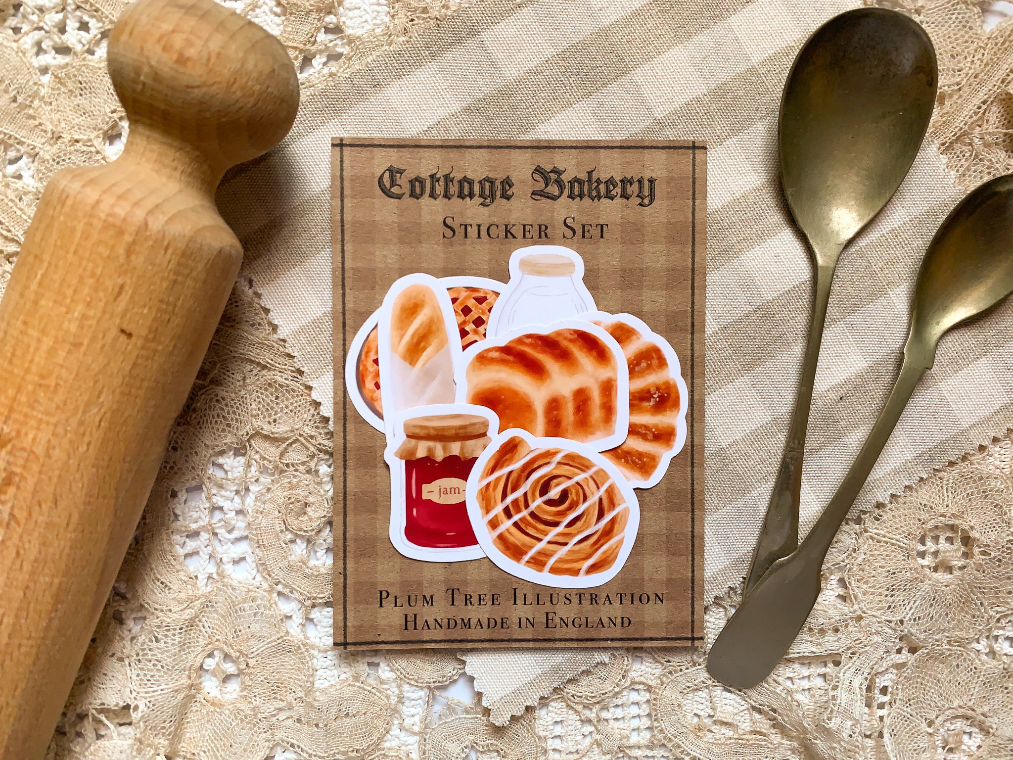 Cottage Bakery Bundle Cottagecore Stationery Set Bakery | Etsy