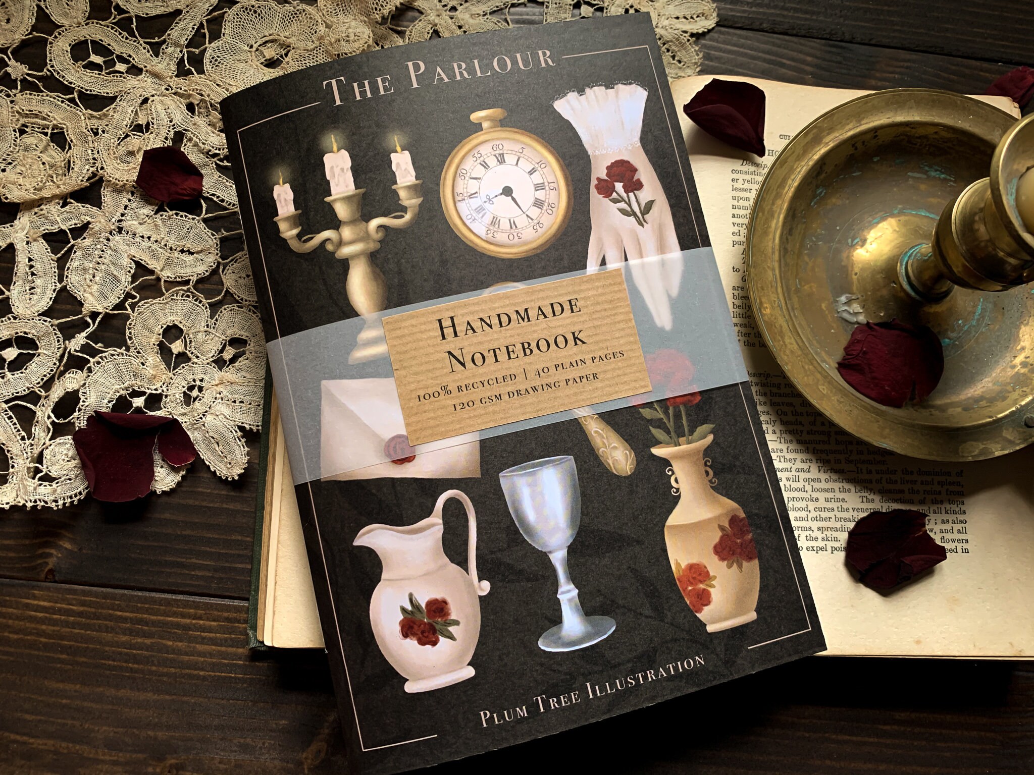 Victorian Notebook | A5 Handmade Sketchbook | Gothic Notebook | Goth ...