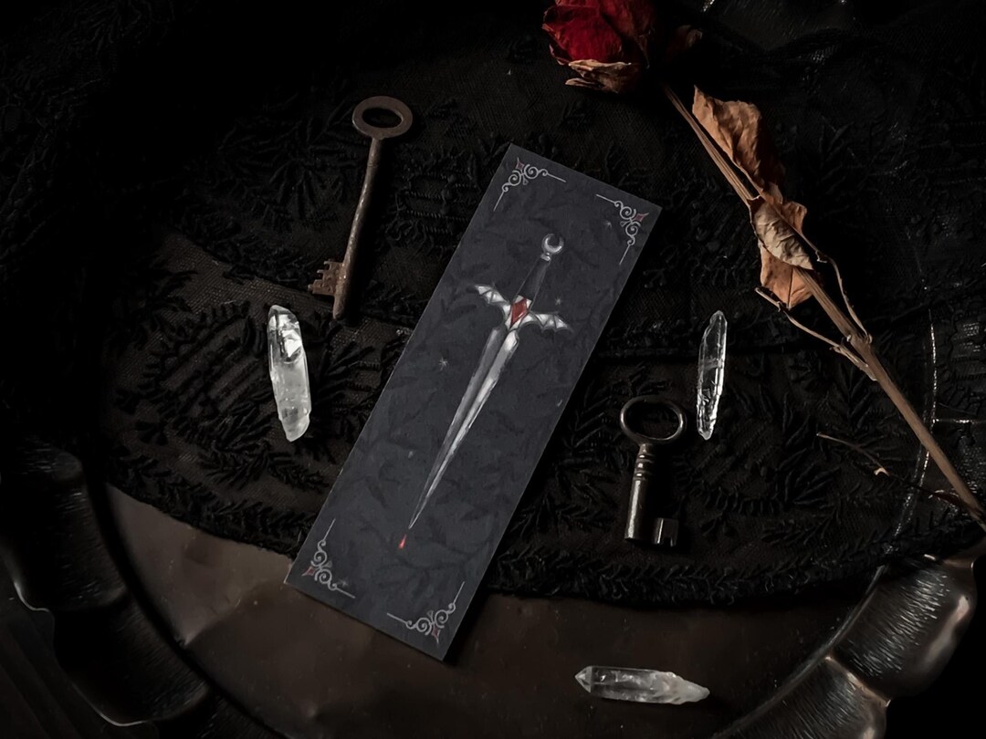 Vampire Dagger Bookmark | Goth, Gothic, Witchy, Vampy, Halloween, Sword ...