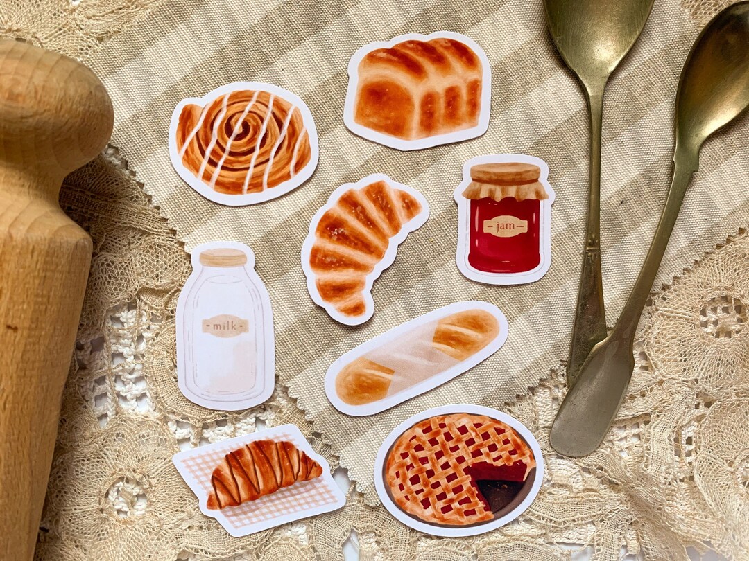 Cottage Bakery Sticker Pack | Cottagecore Stickers | Vintage | Bakery ...