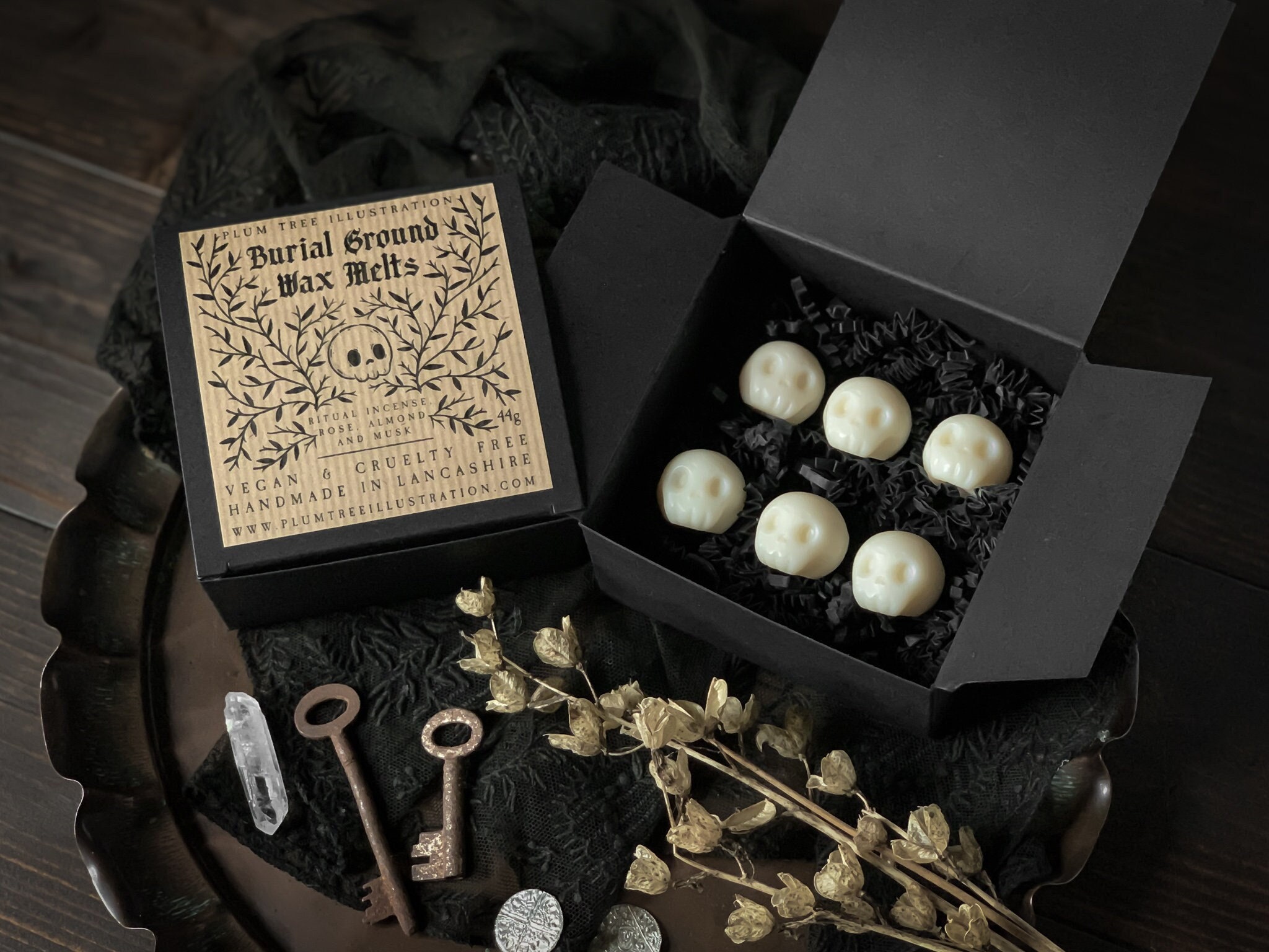 Burial Ground Soy Wax Melts Gothic Wax Melts Ghost Skull - Etsy