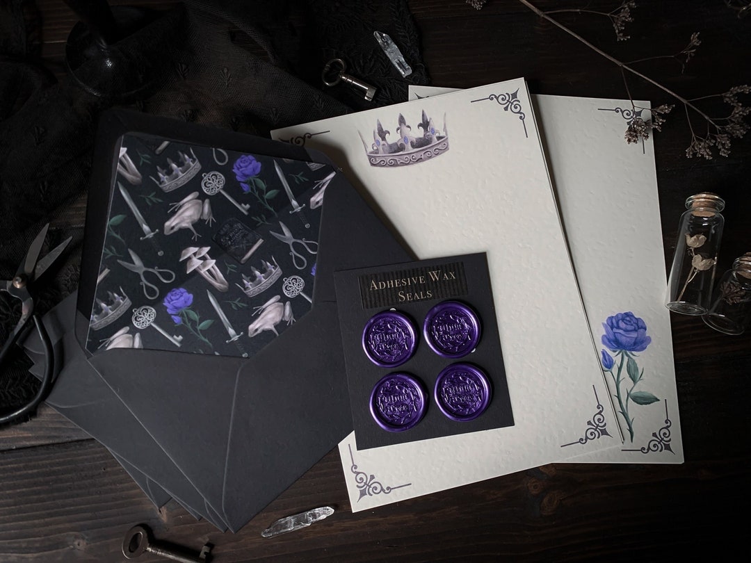 Dark Fairytale Letter Writing Set With Wax Seals | Stationery Set | RPG ...