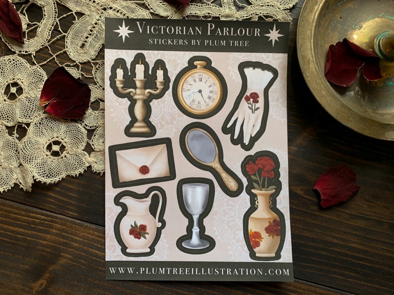 Victorian Sticker Bundle Dark Academia Stickers Vintage | Etsy