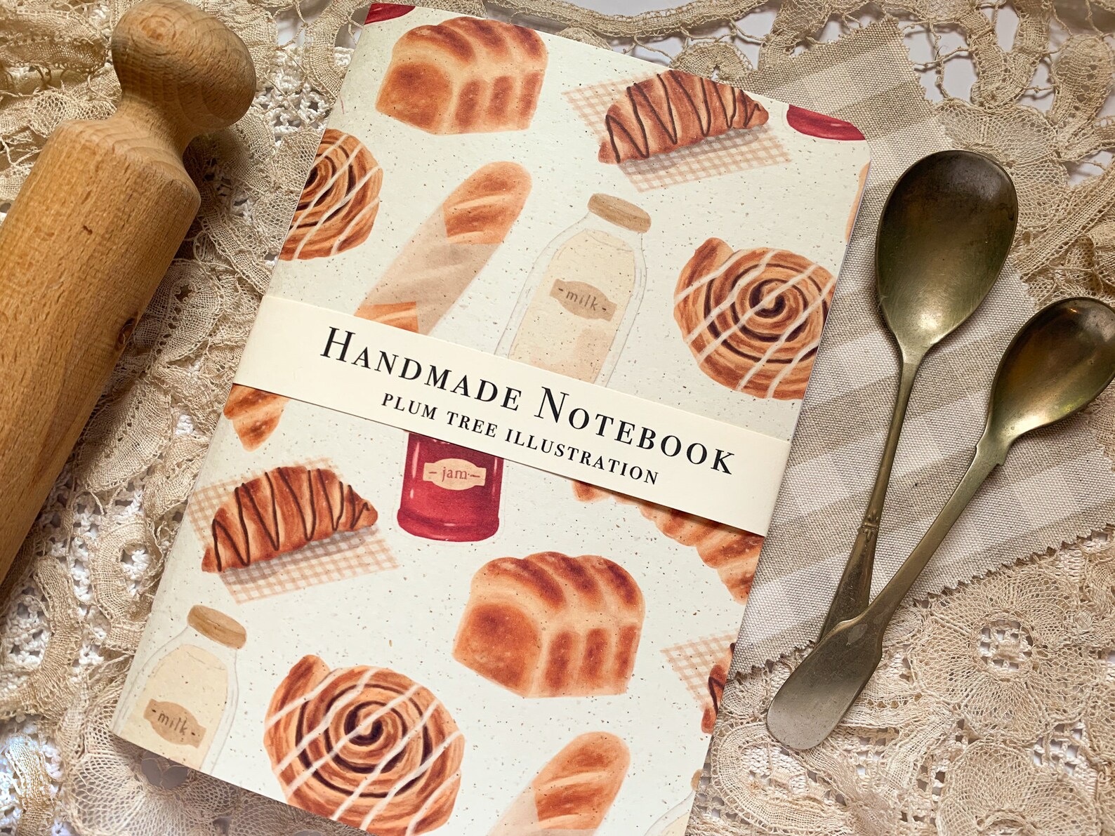 Bakery Notebook A5 Handmade Sketchbook Cottagecore | Etsy