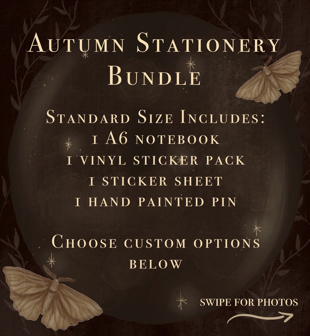 Autumn Bundle - Magical Stationery Set! Dark Academia Stationery - Etsy