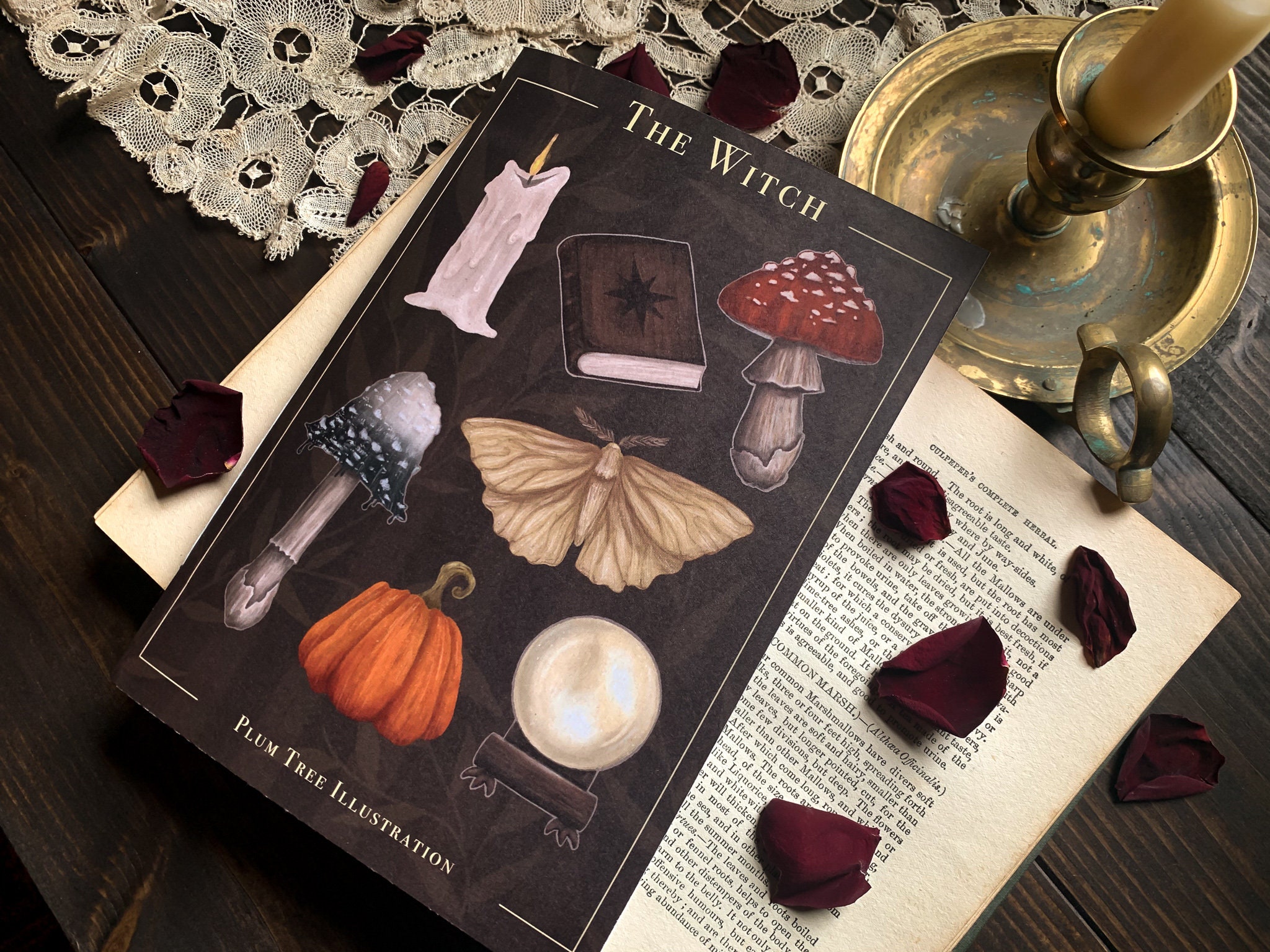 Witchy Notebook | A5 Handmade Sketchbook | Gothic Notebook | Goth ...