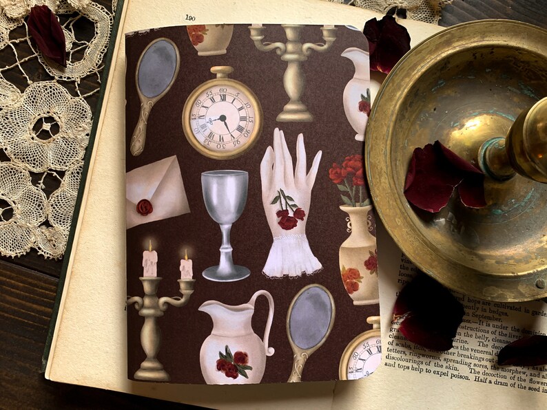 Victorian Notebook | A6 Handmade Sketchbook | Gothic Notebook | Goth ...