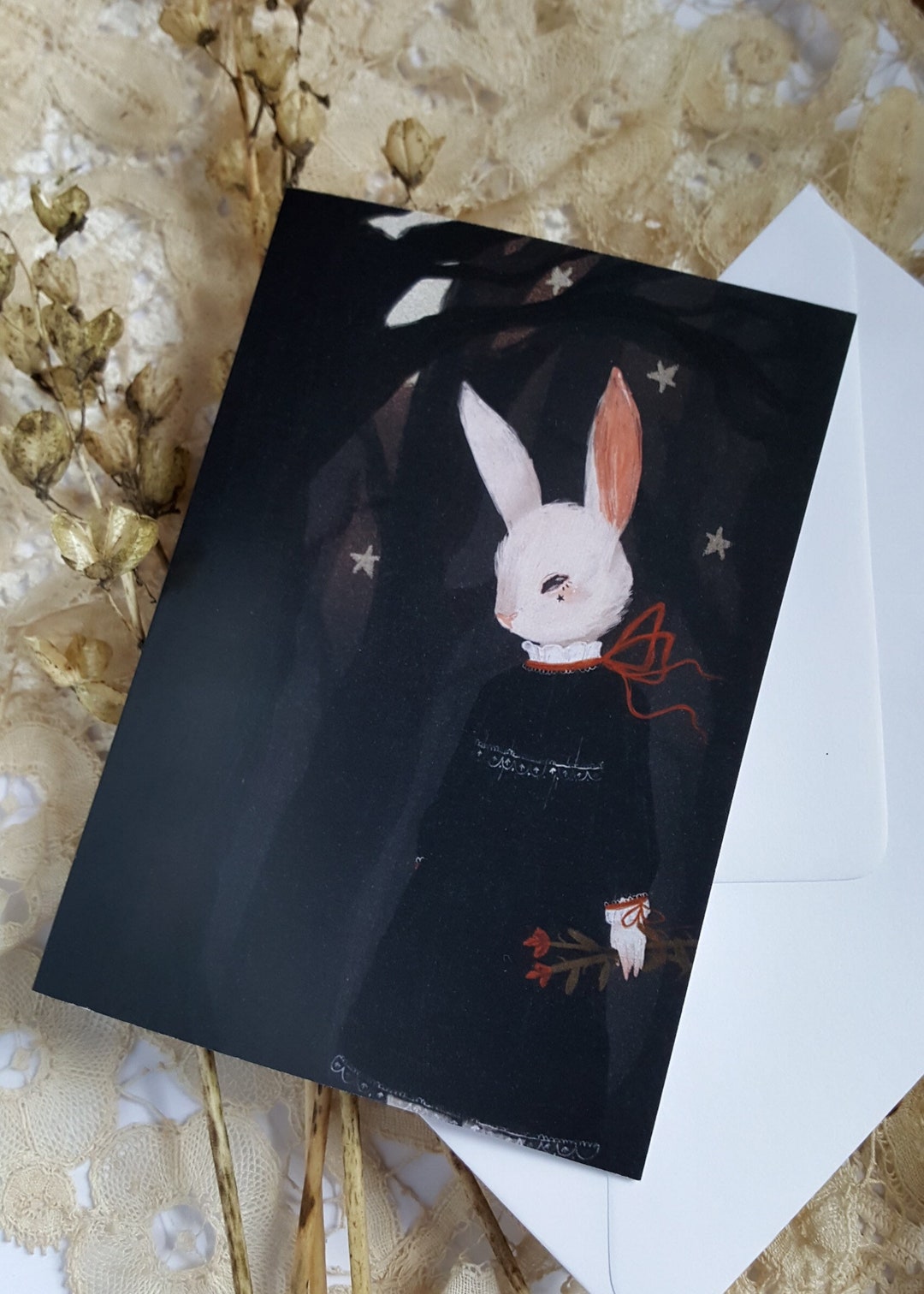 Gothic Greeting Card | Gothic Card | Woodland Card | Eco Card - Etsy