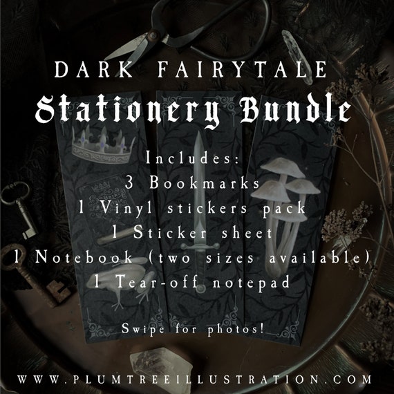 Dark Fairytale Stationery Bundle Magical Stationery Set - Etsy