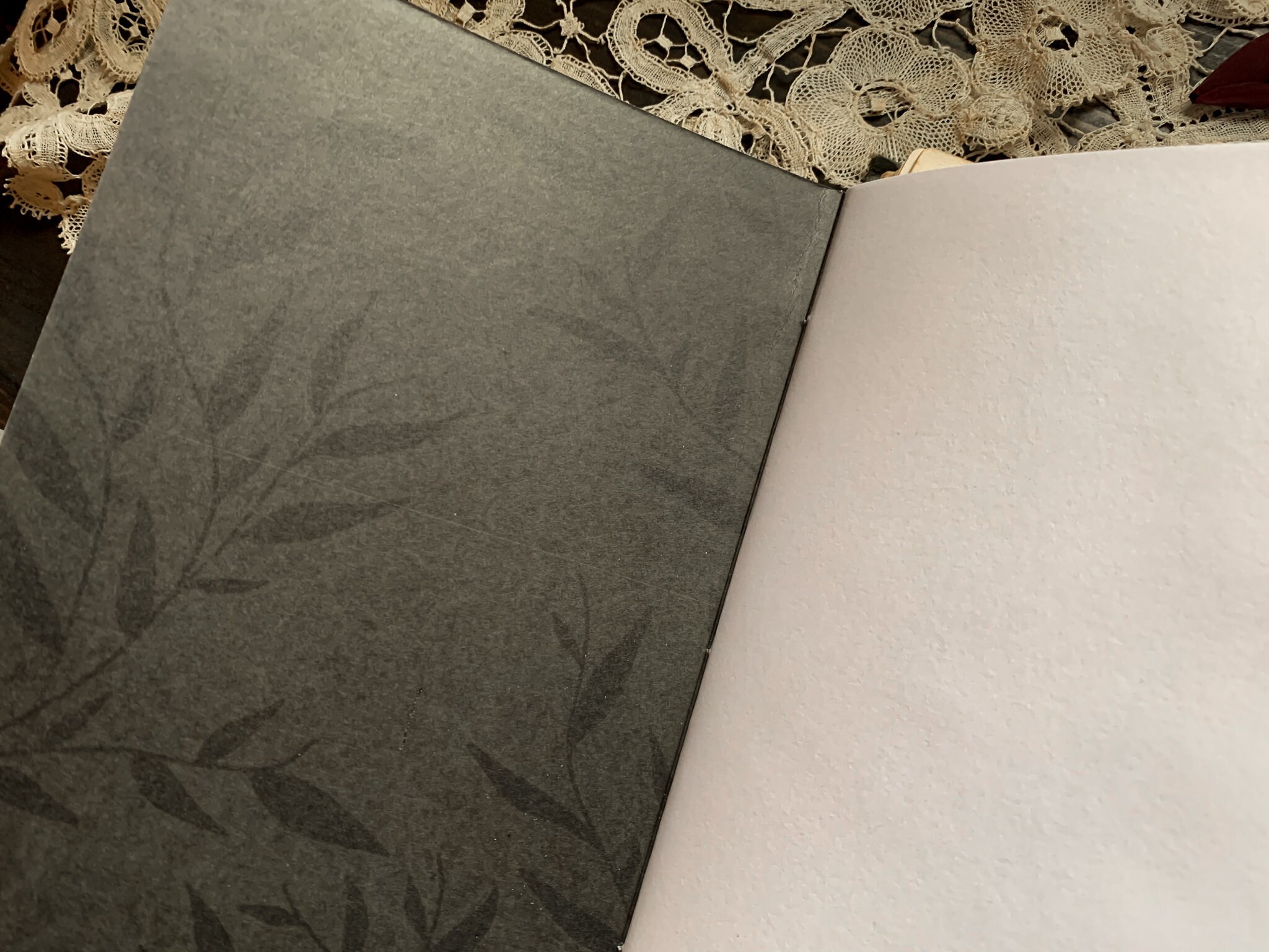 Victorian Notebook | A5 Handmade Sketchbook | Gothic Notebook | Goth ...