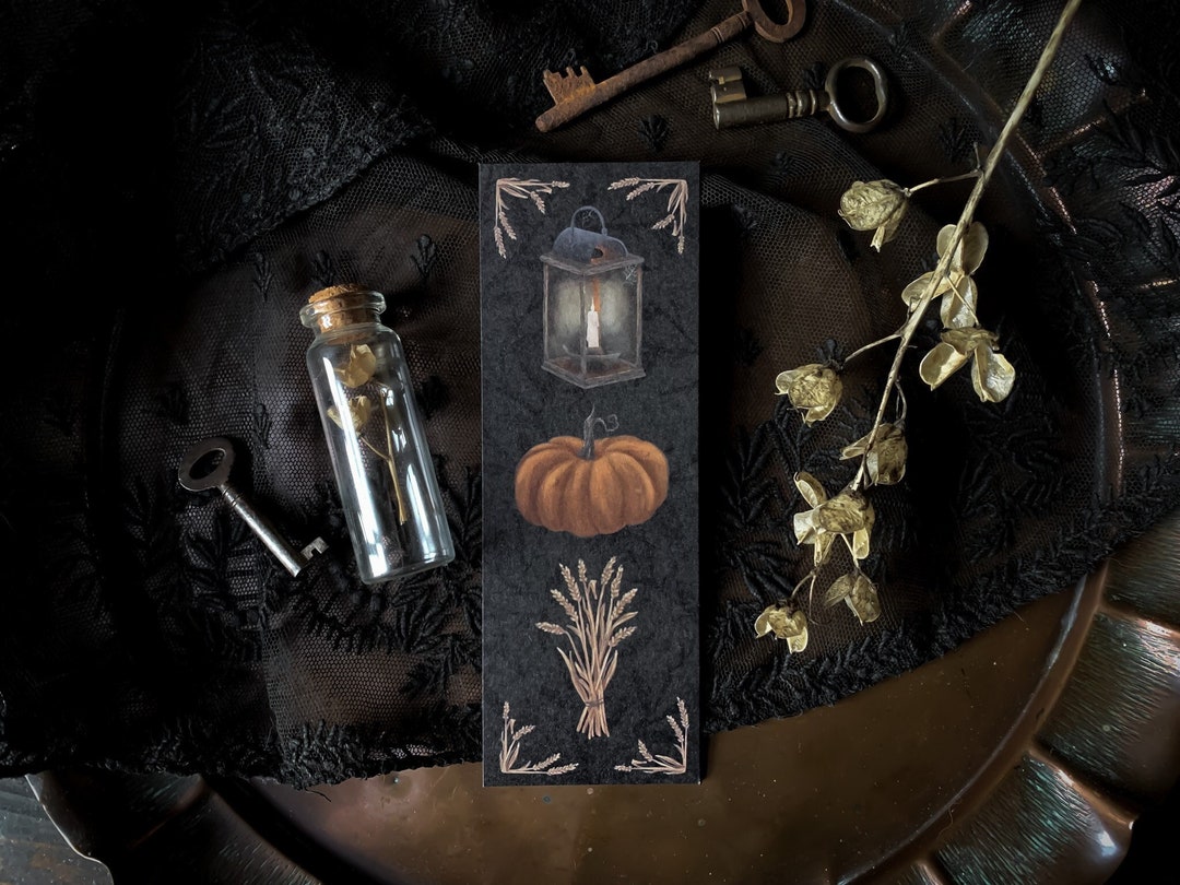 Harvest Bookmark | Folk Horror, Halloween, Spooky, Recycled, Pumpkin ...