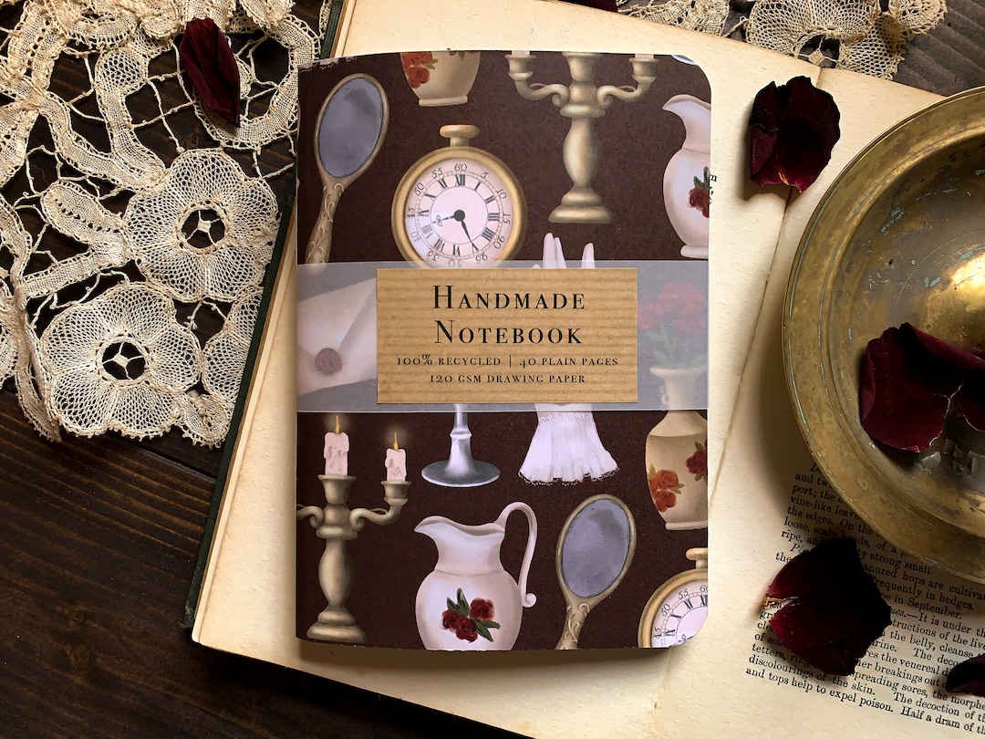 Victorian Notebook | A6 Handmade Sketchbook | Gothic Notebook | Goth ...