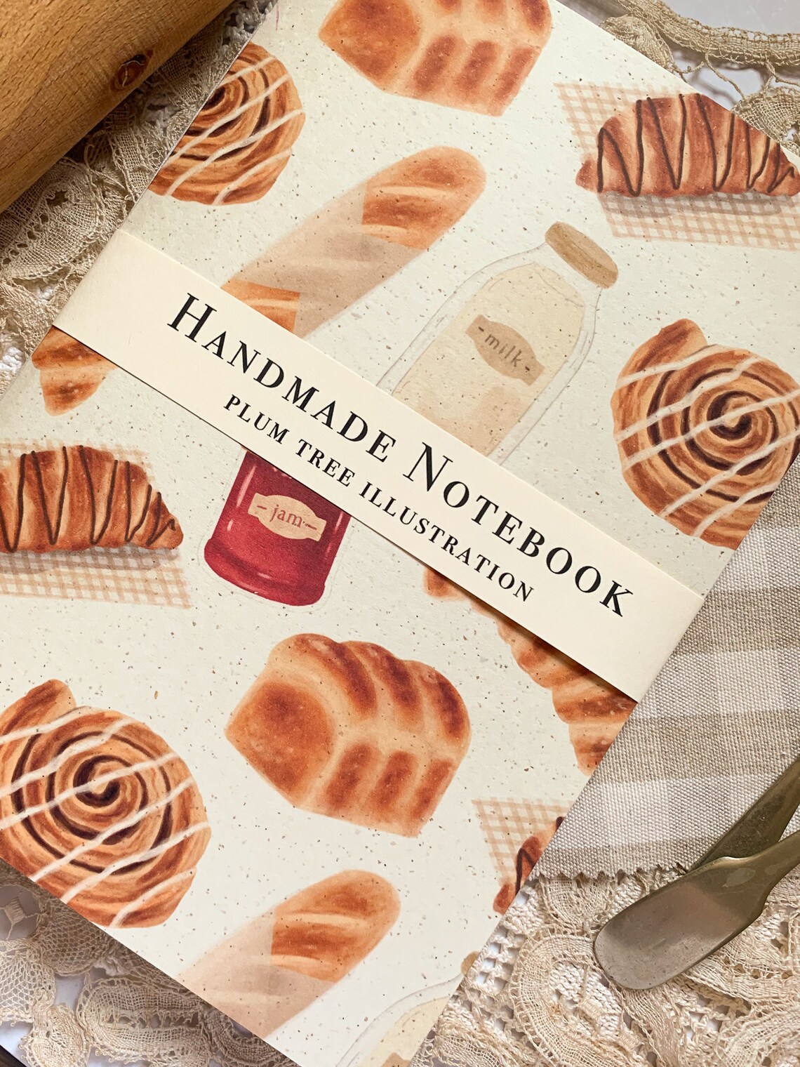Bakery Notebook A5 Handmade Sketchbook Cottagecore - Etsy