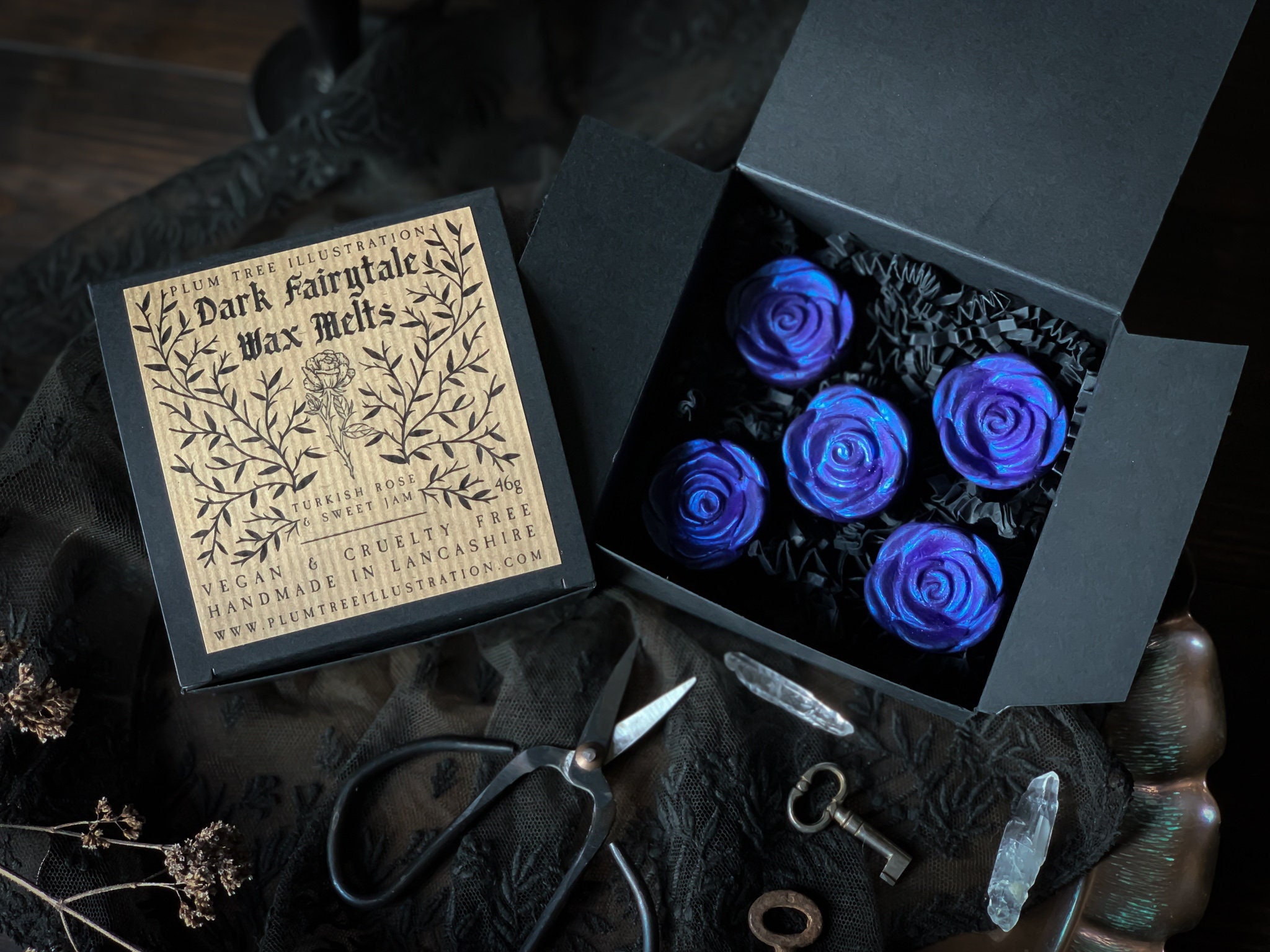 Dark Fairytale Soy Wax Melts Rose and Sweet Jam Gothic Wax - Etsy