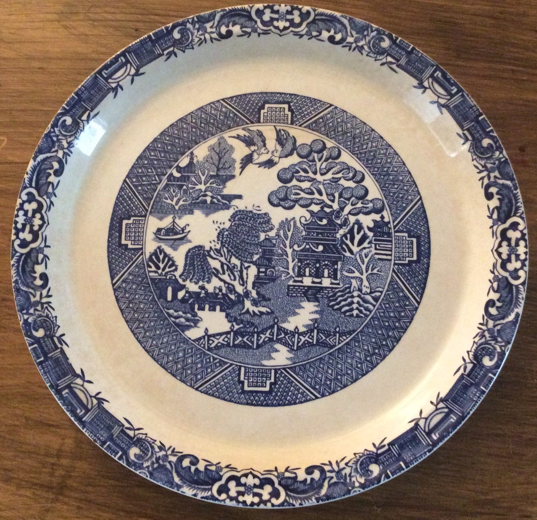 Vintage Arklow Classics Willow Pattern Plate - Etsy