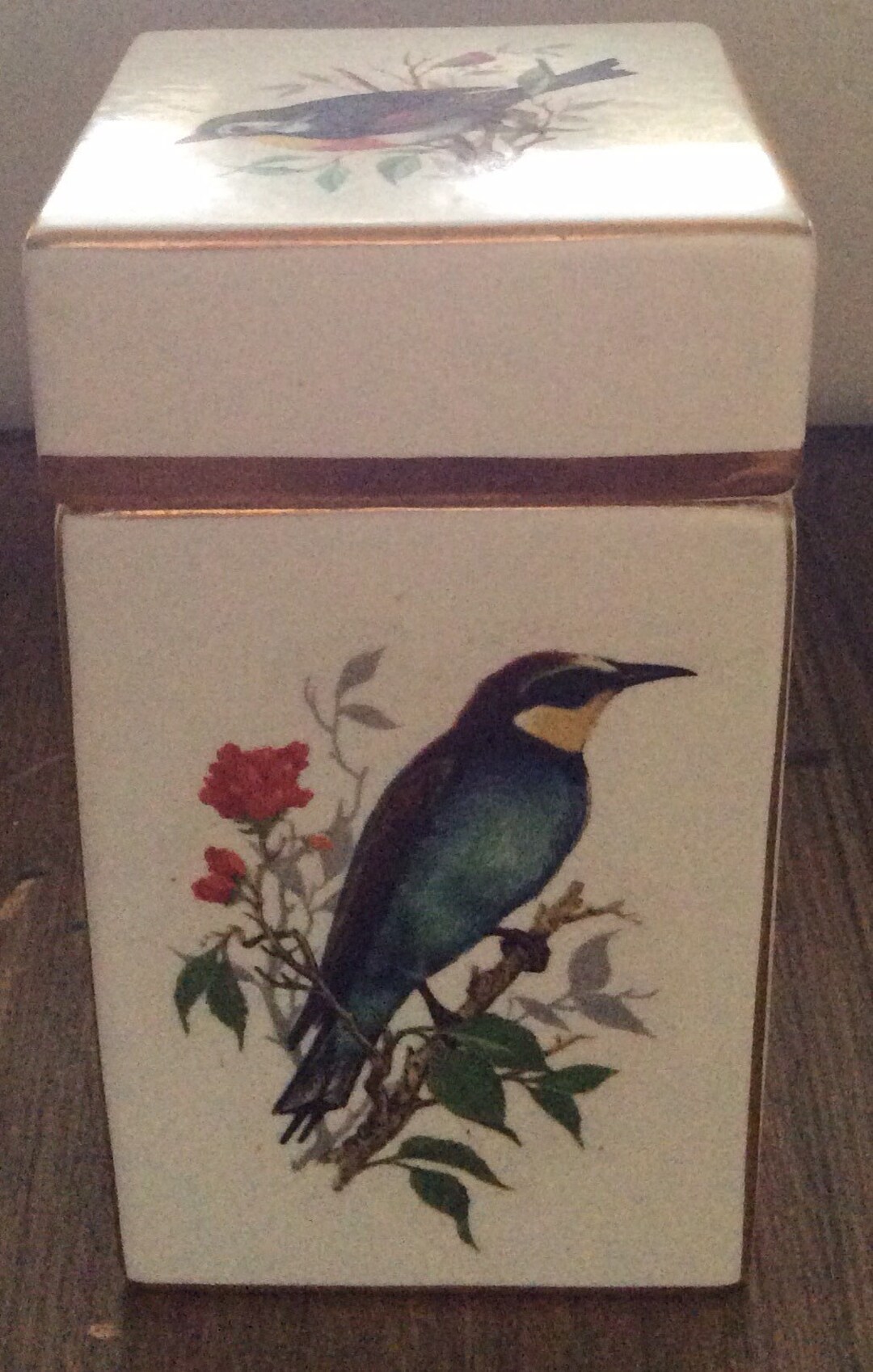 Vintage Carlton Ware Trinket Box With Tropical Birds - Etsy