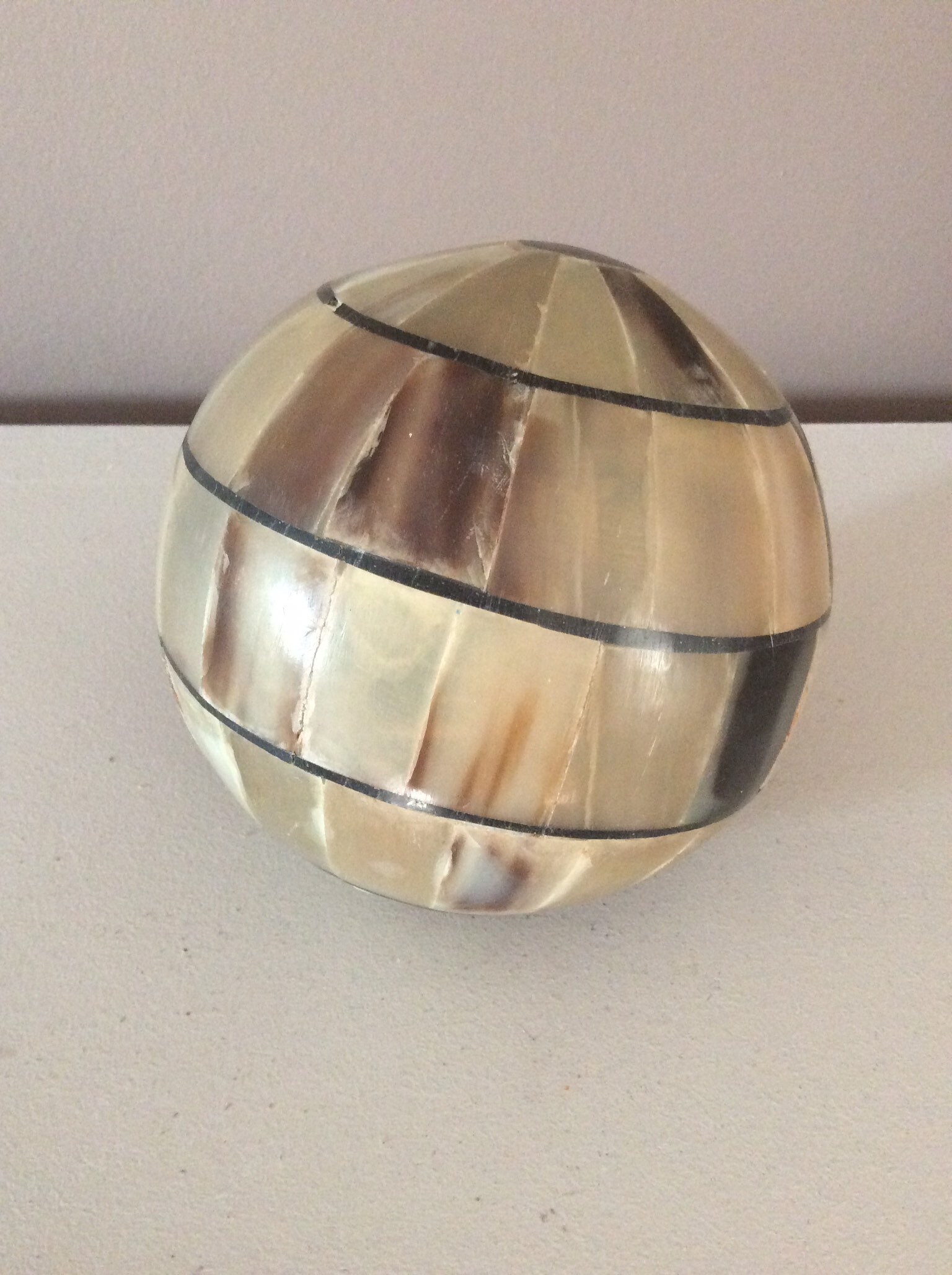 Vintage Decorative Bone Sphere - Etsy