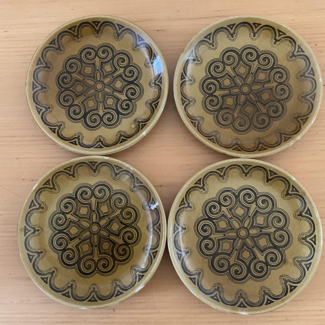 Set of 4 Biltons (staffordshire) Geometric Side Plates - Etsy