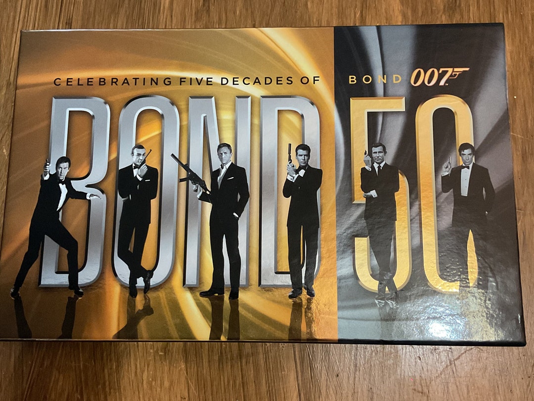Celebrating Five Decades of Bond 007 Bond 50 Blu Ray Box Set - Etsy