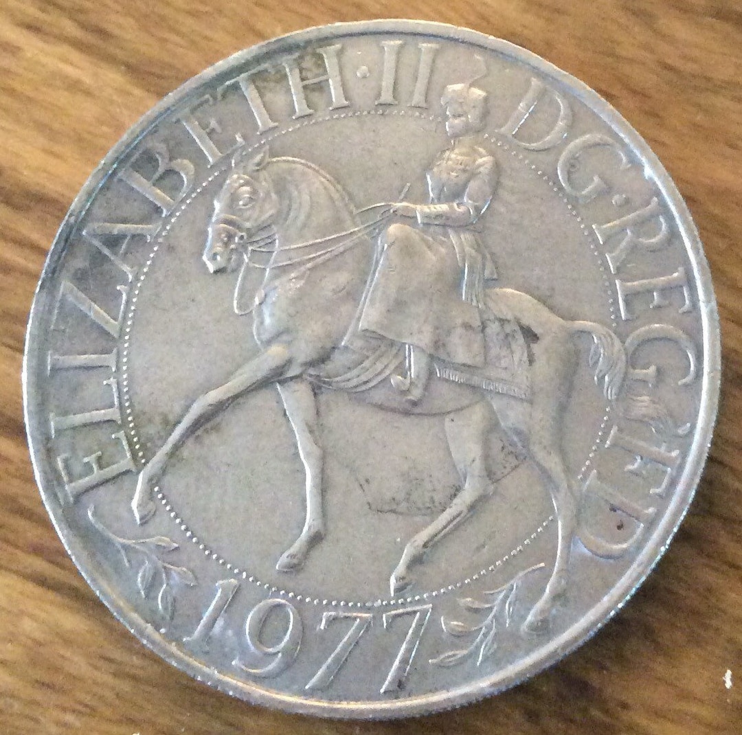 1977 Silver Jubilee Commemorative Crown Coin - Etsy Australia