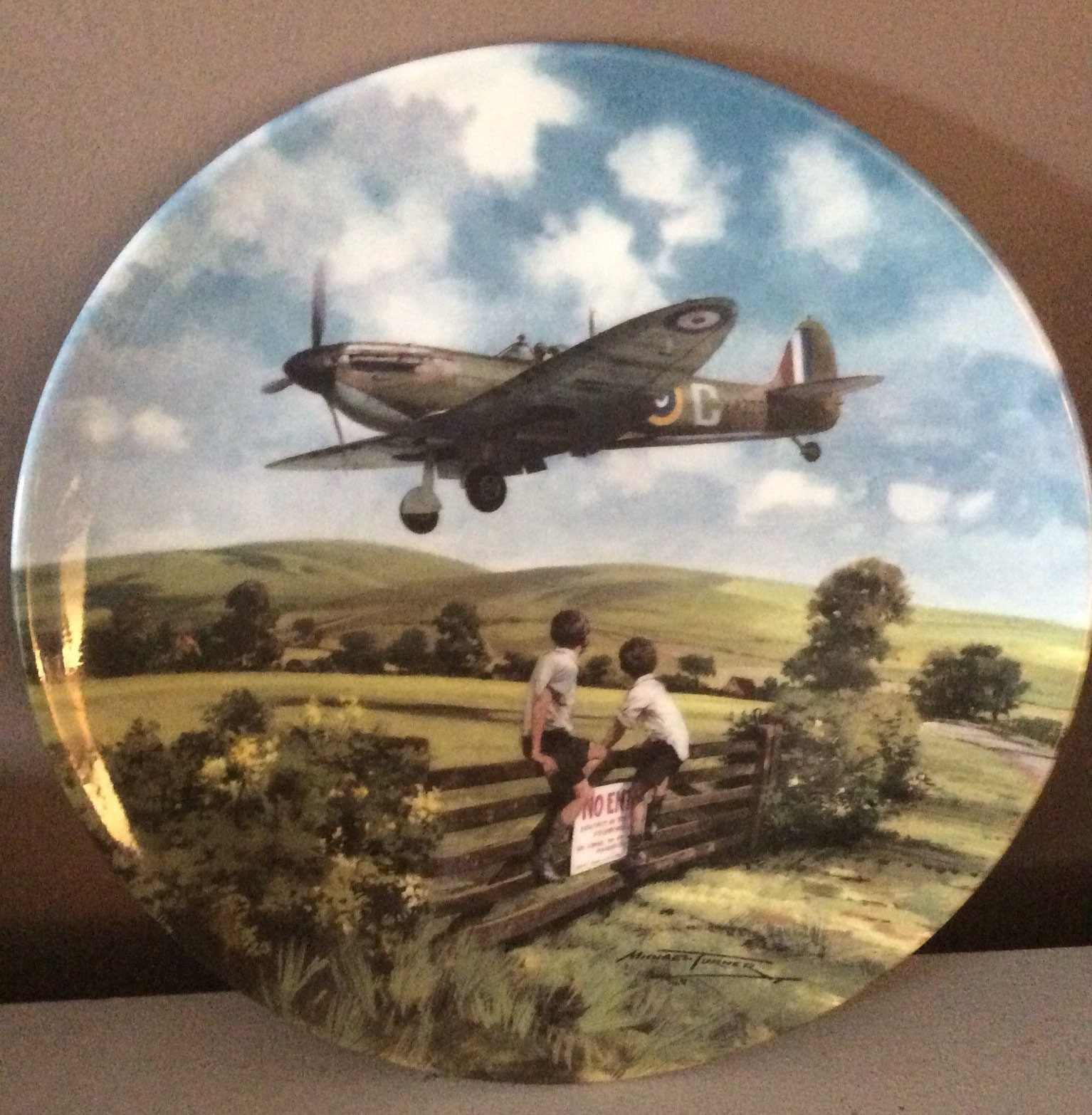 Spitfire Coming Home Plate Limited Edition Byroyal Doulton - Etsy UK