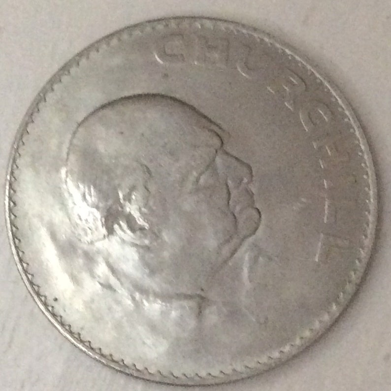 1965 Winston Churchill Coin 1 Crown - Etsy