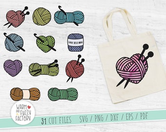 Knitting Svg Crochet Svg Yarn Svg Cut Files for Cricut Silhouette Yarn ...