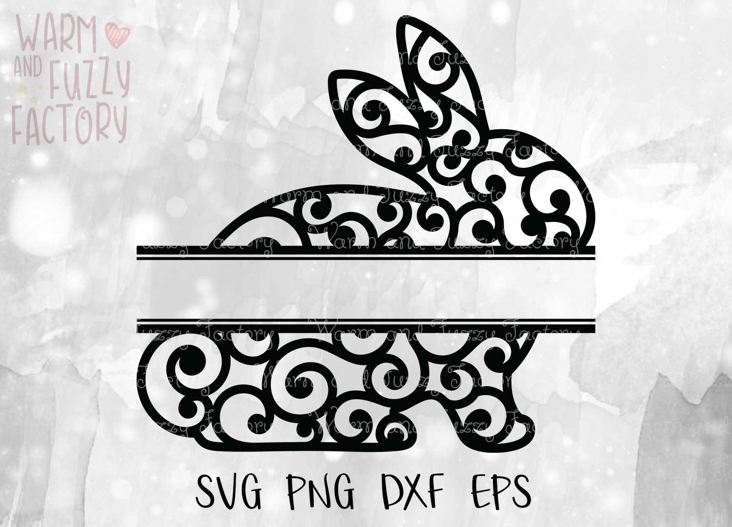 Bunny Svg Split Monogram Bunny Svg Monogram Bunny Svg Split | Etsy
