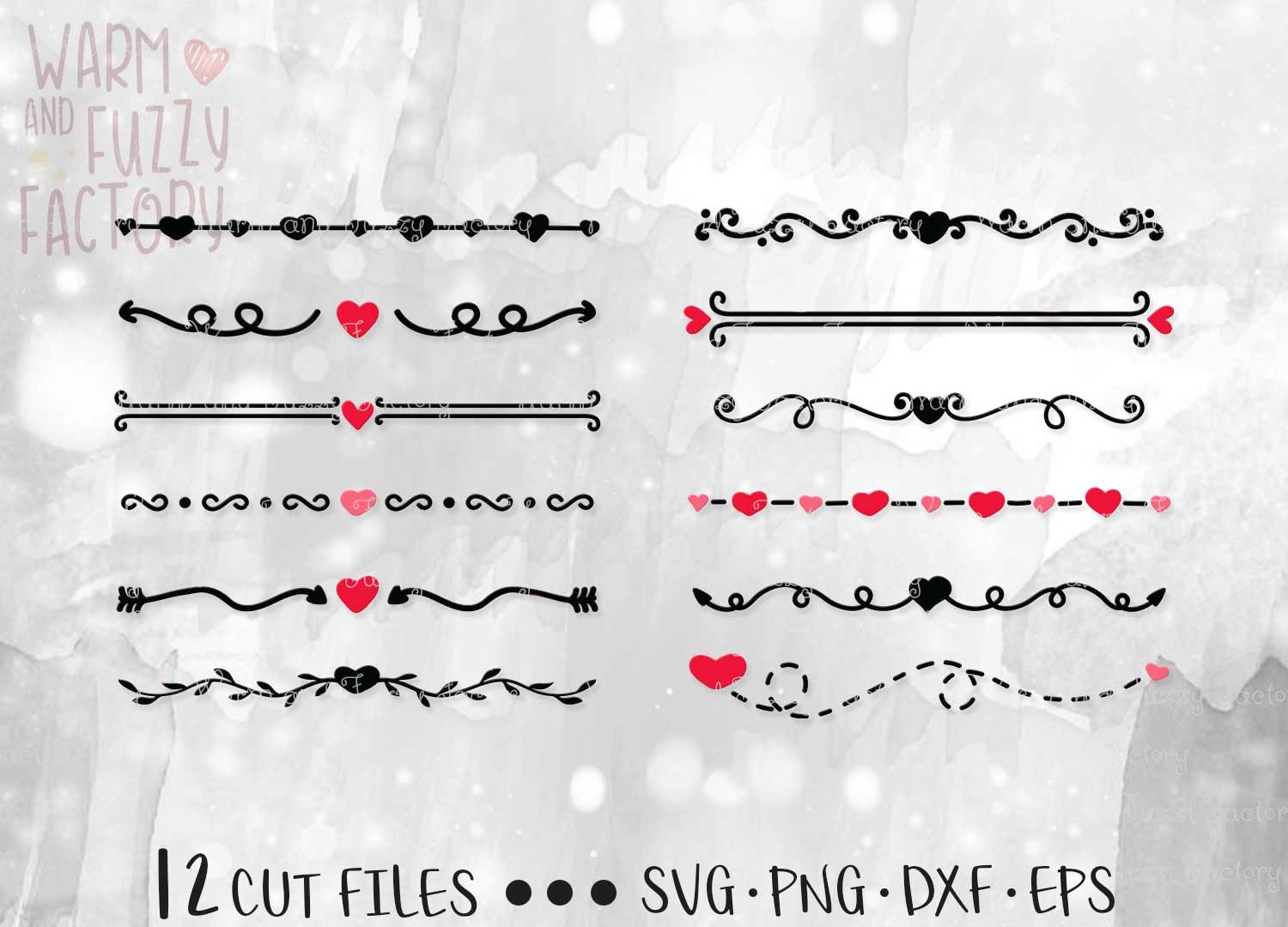 Heart Border Svg Bundle Cut Files for Cricut Silhouette Heart - Etsy Canada