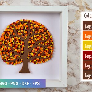 3D Fall Tree SVG, Layered Tree SVG, Fall SVG, Tree Svg Cut File for ...