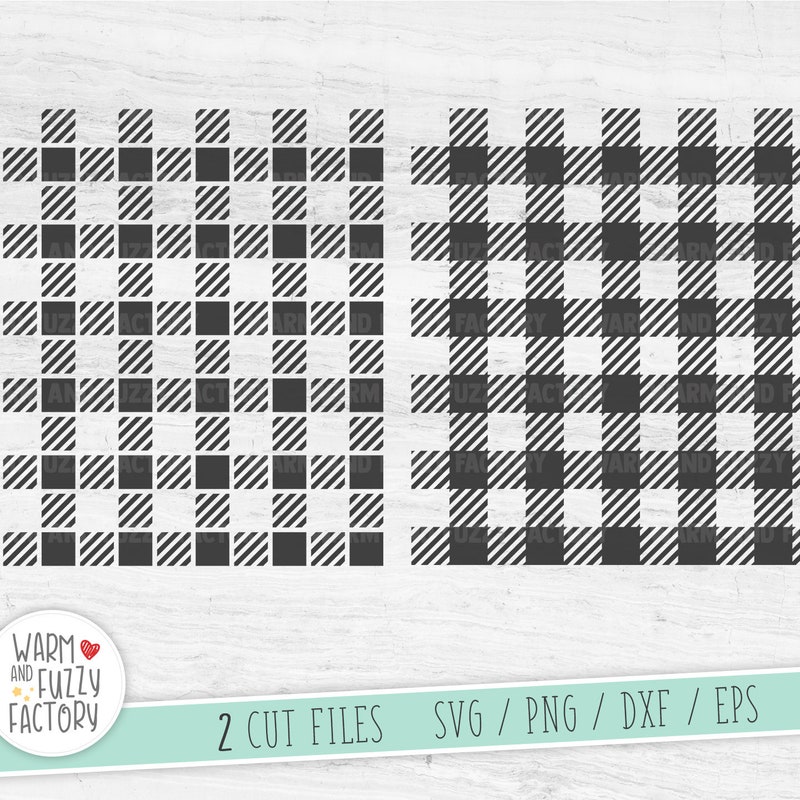 Buffalo Check Stencil - Etsy