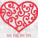 Swirly Heart Svg Cut File for Cricut Silhouette, Heart With Swirls Svg ...