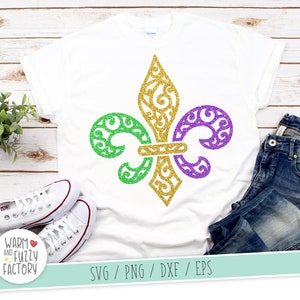Scroll Fleur De Lis SVG Cut Files for Cricut Silhouette, Swirly ...